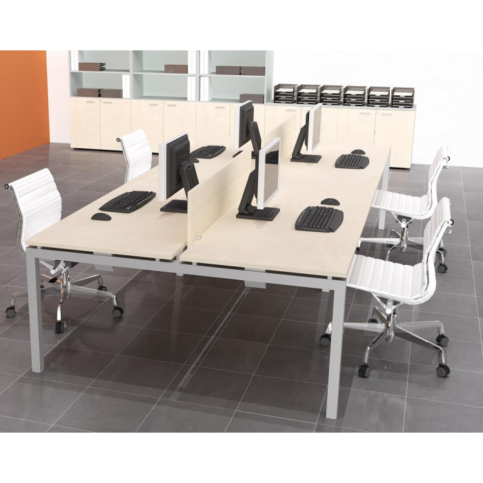 4 person office workstation M4 Office desk | Office furniture online ...