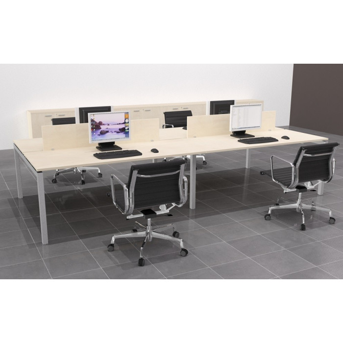 4 person office workstation M4 Office desk | Office furniture online ...