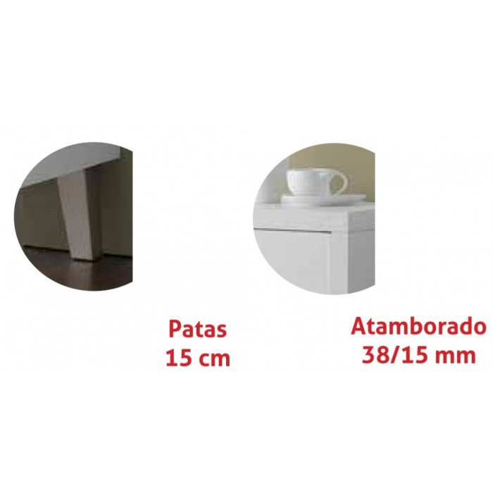 White Side Table with door | Buy an Economic Bedside Tables basic