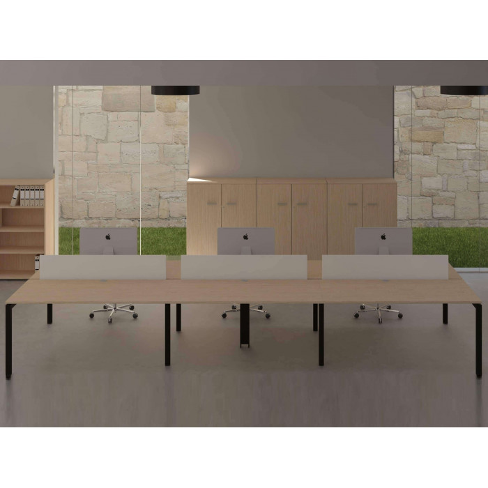 4 person office workstation M4 Office desk | Office furniture online ...